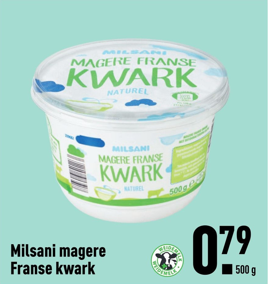 Milsani magere Franse kwark aanbieding bij ALDI