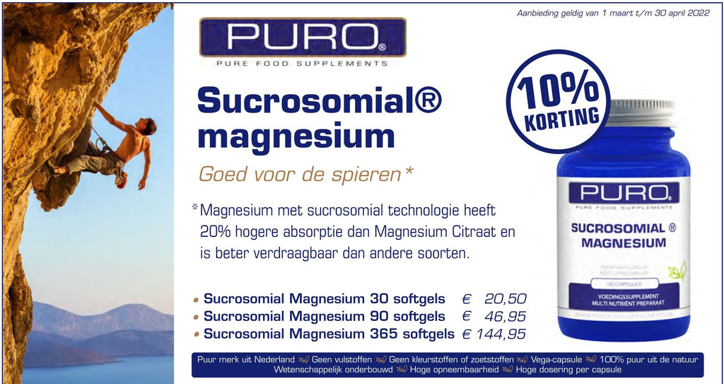 Sucrosomial magnesium Goed voor de spieren aanbieding bij De Rode Pilaren