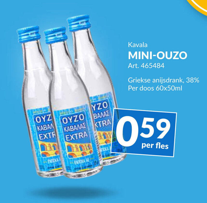 Mini-ouzo aanbieding bij Meledi