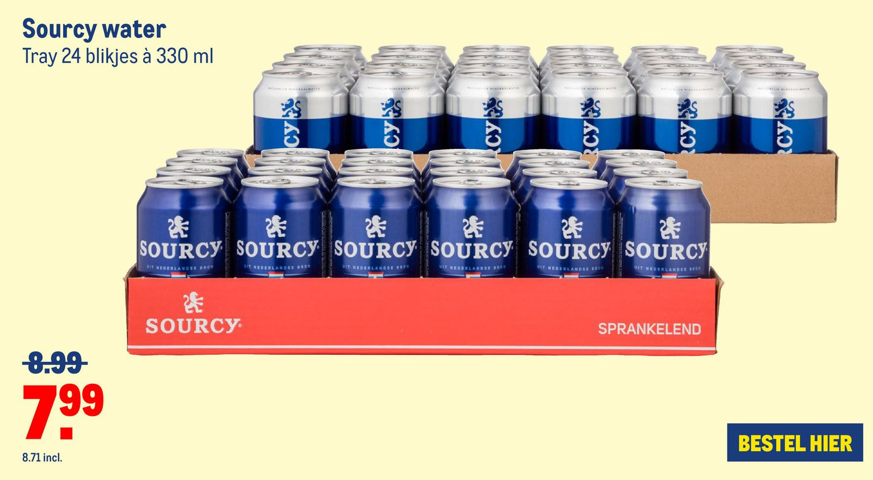 Sourcy water aanbieding bij Makro