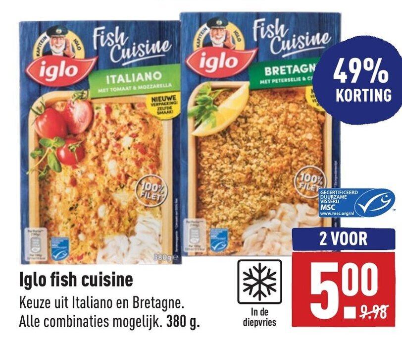 Iglo fish cuisine 380g aanbieding bij ALDI