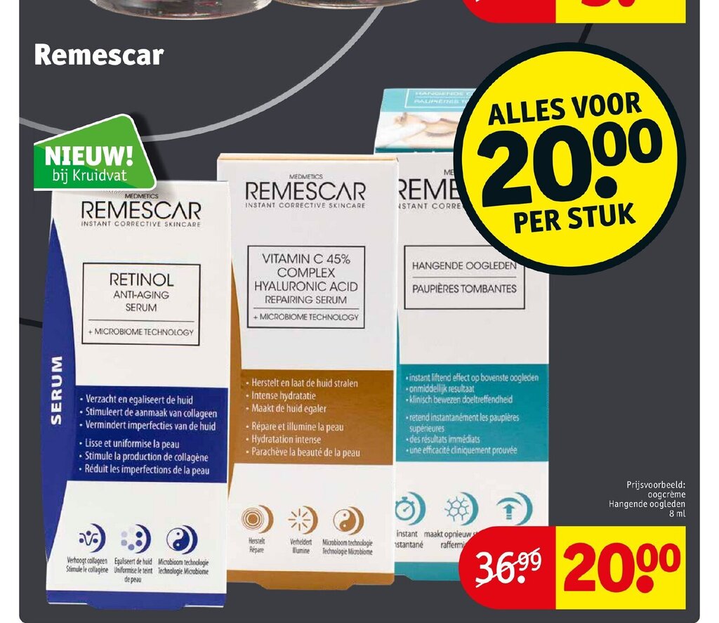 Remescar aanbieding bij Kruidvat