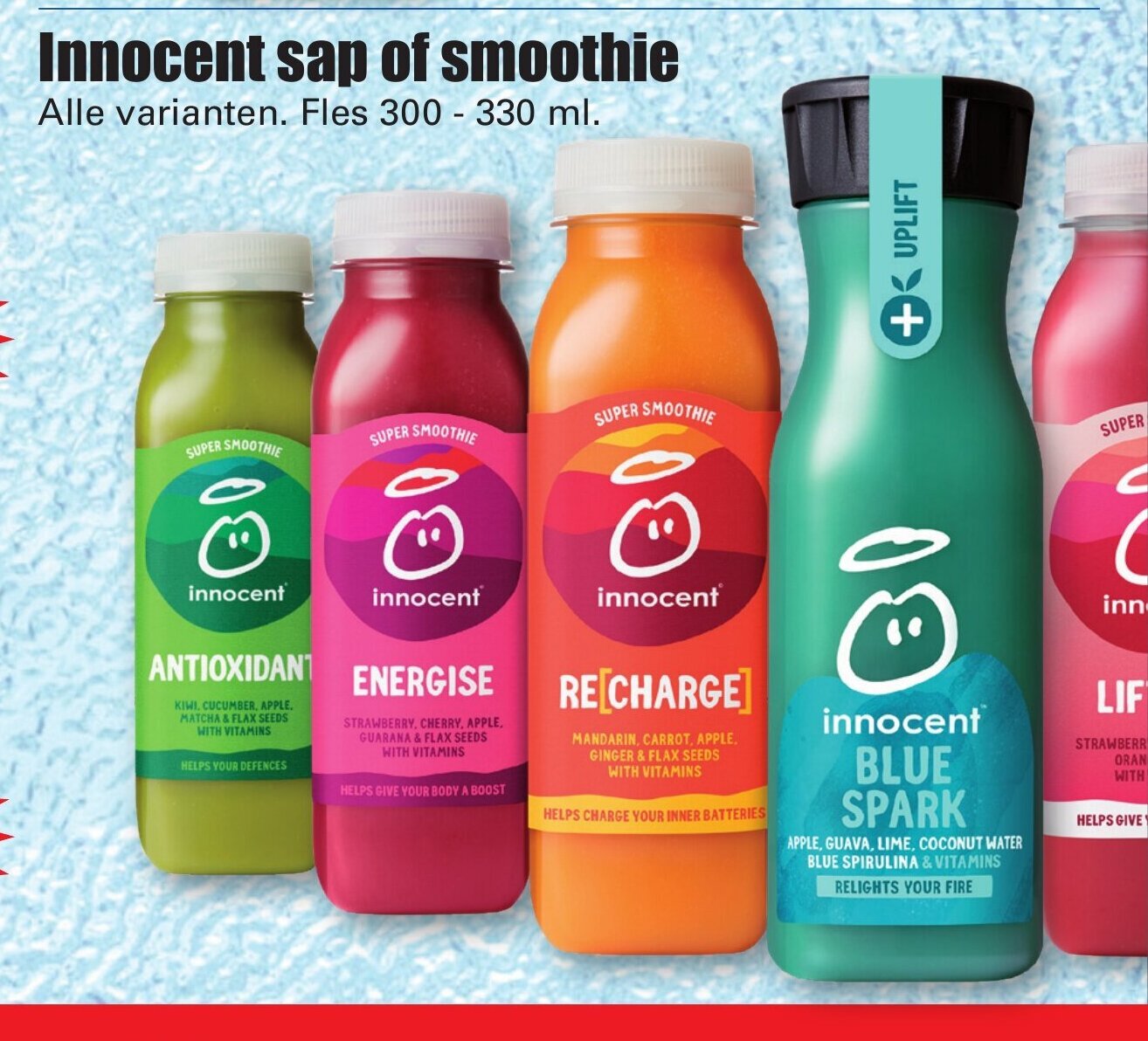 Innocent sap of smoothie alle varianten fles 300-330 ml aanbieding bij Dirk