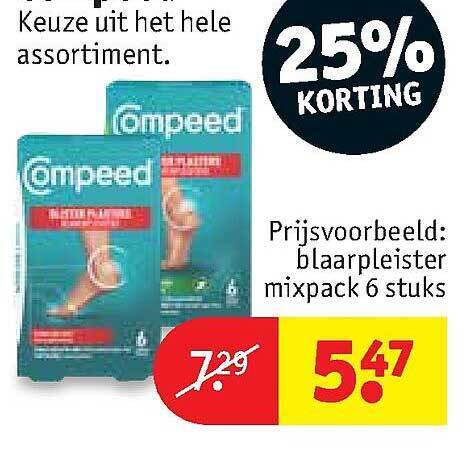 Compeed Blaarpleister Mixpack aanbieding bij Kruidvat
