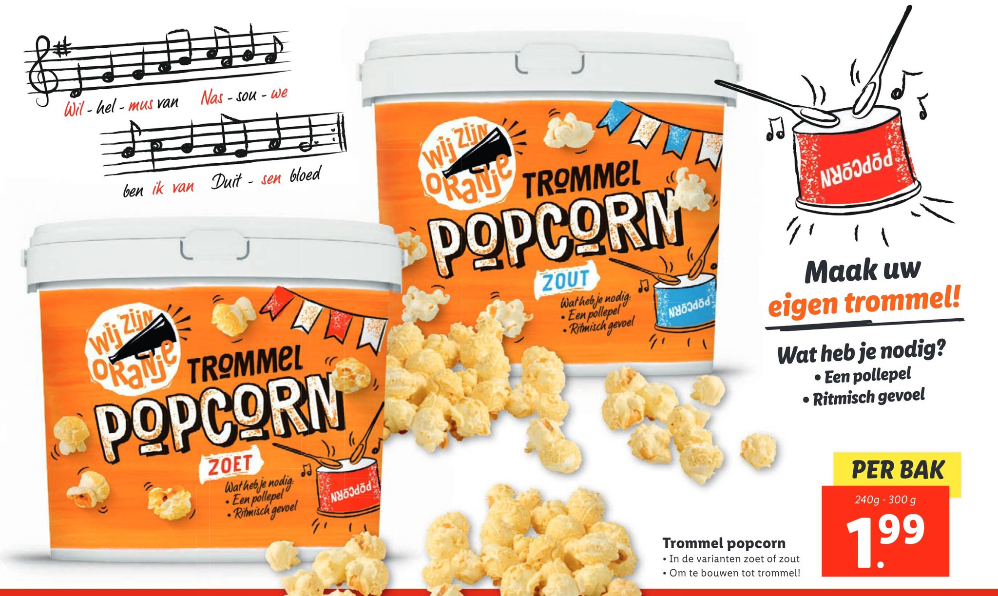 Trommel popcorn aanbieding bij Lidl