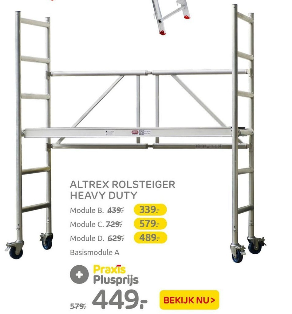 ALTREX ROLSTEIGER HEAVY DUTY aanbieding bij Praxis