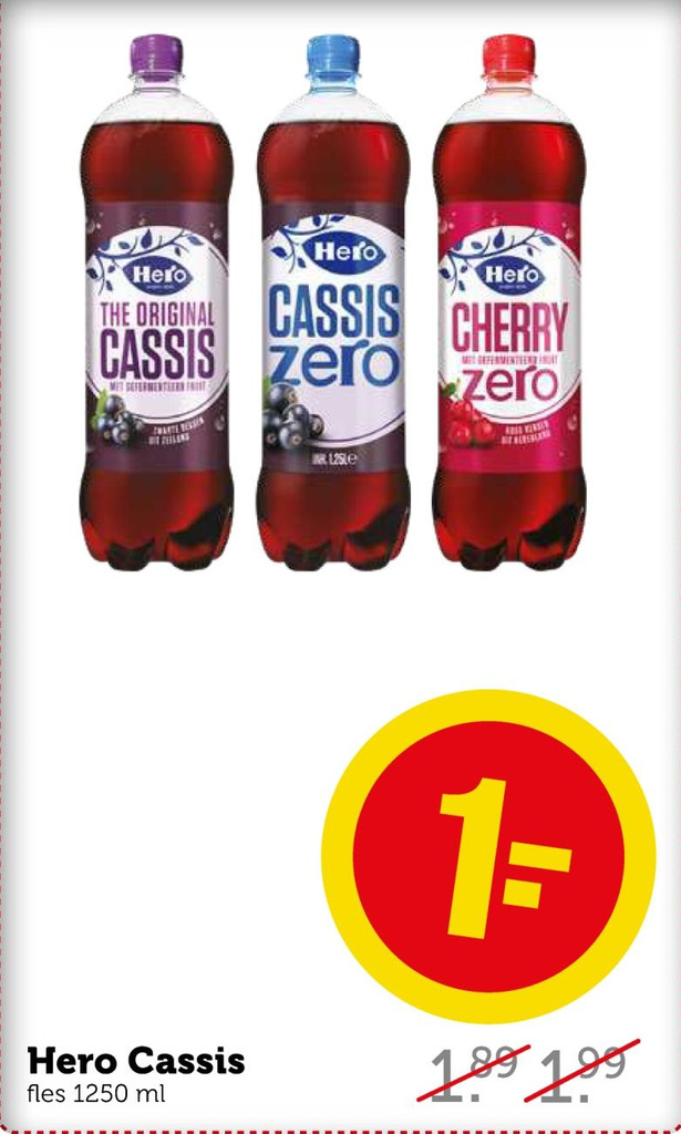 Hero Cassis aanbieding bij Coop
