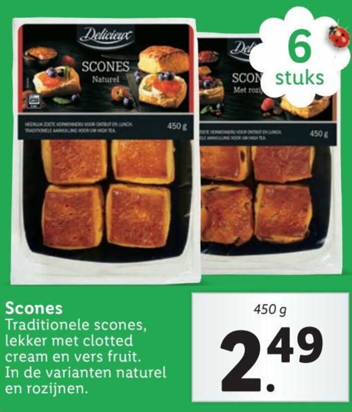 Scones 450g aanbieding bij Lidl