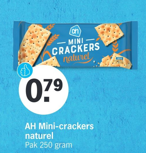 AH Mini-crackers naturel aanbieding bij Albert Heijn