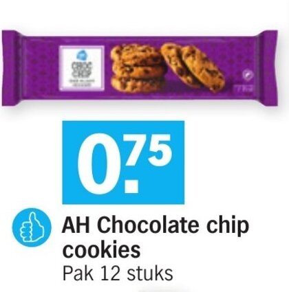 AH Chocolate chip cookies aanbieding bij Albert Heijn