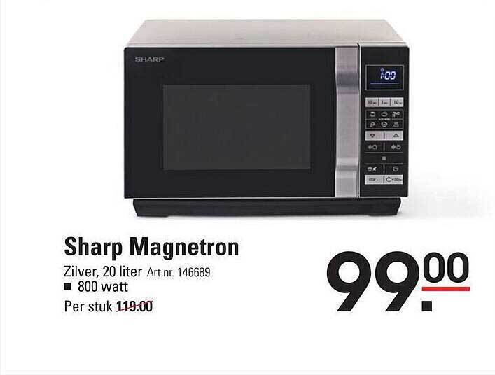 Sharp Magnetron aanbieding bij Sligro
