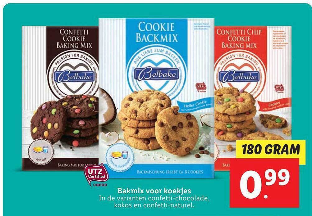 Belbake Bakmix Voor Koekjes aanbieding bij Lidl