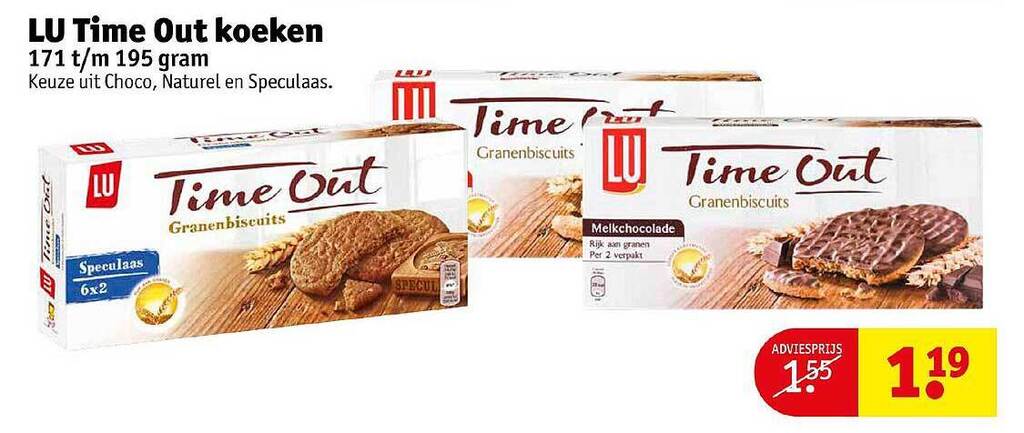 Lu Time Out Koeken aanbieding bij Kruidvat