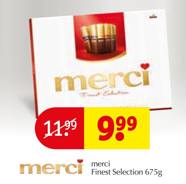 merci Finest Selection 675g aanbieding bij Kruidvat