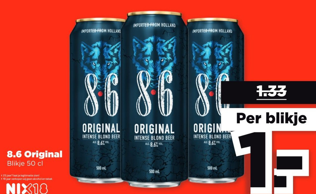 8.6 Original aanbieding bij PLUS
