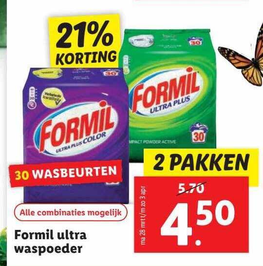 Formil Ultra Waspoeder 21% Korting aanbieding bij Lidl