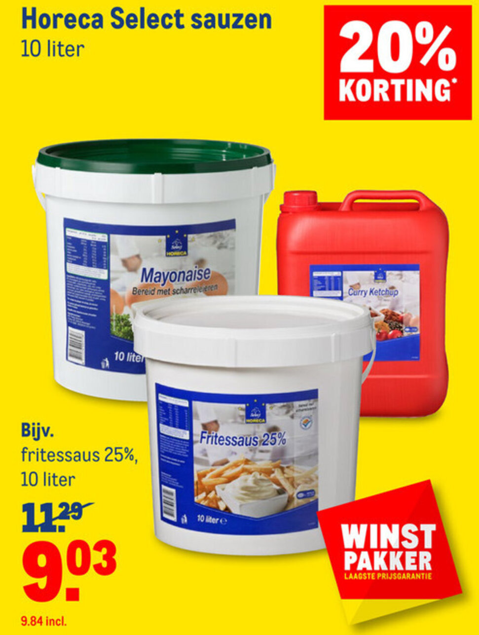 Horeca Select Sauzen 10L aanbieding bij Makro