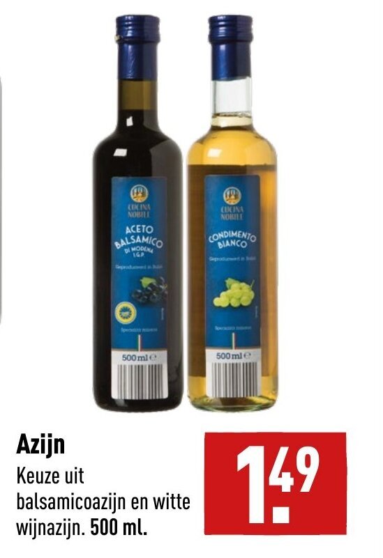 Azijn 500 ml aanbieding bij ALDI