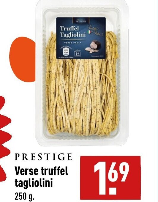 Verse truffel tagliolini 250 G aanbieding bij ALDI