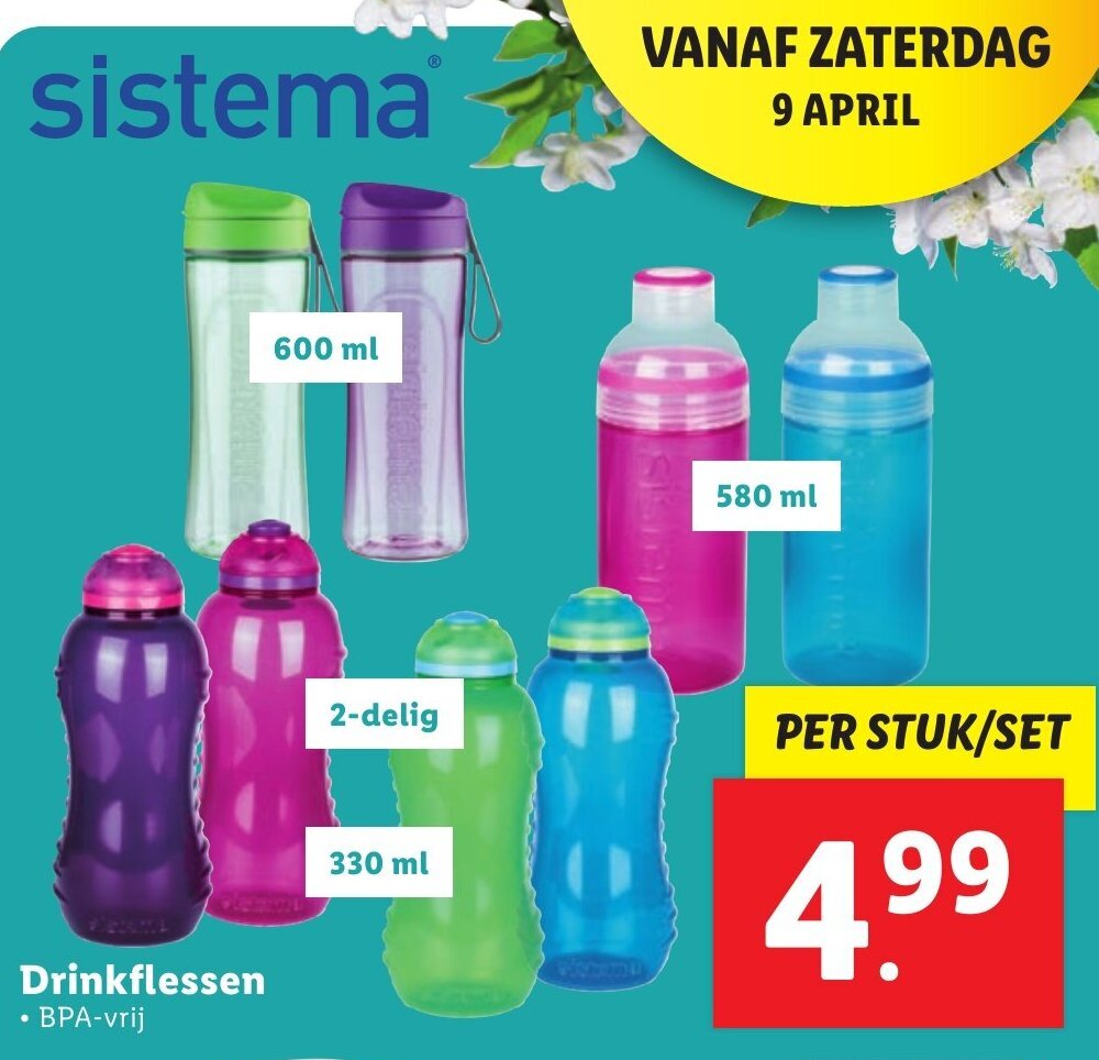 Drinkflessen 330 ml aanbieding bij Lidl