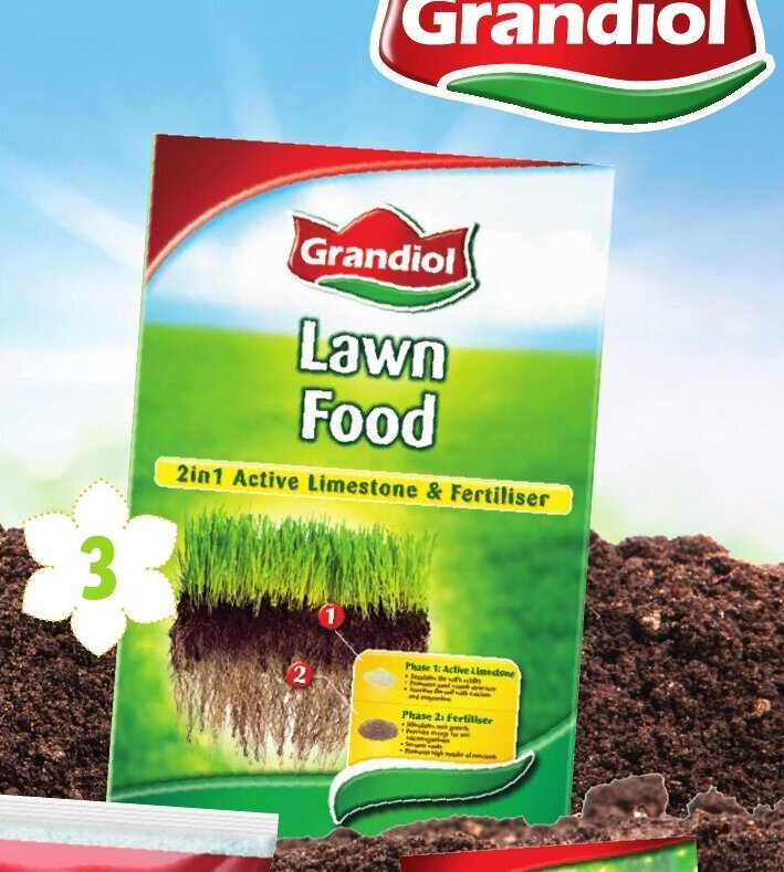 Grandiol 2-in-1 gazonmeststof 3 kg aanbieding bij Lidl