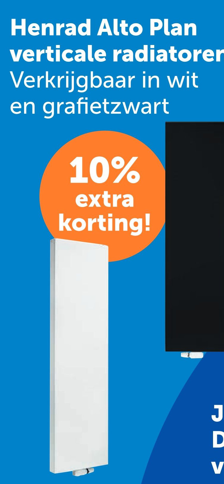 Henrad Alto Plan verticale radiatoren aanbieding bij Warmteservice