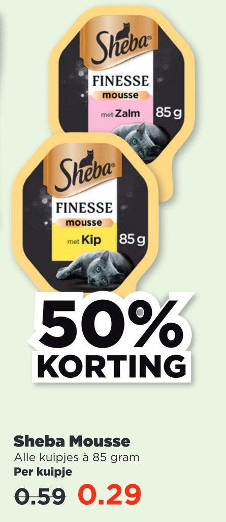 Sheba Mousse aanbieding bij PLUS