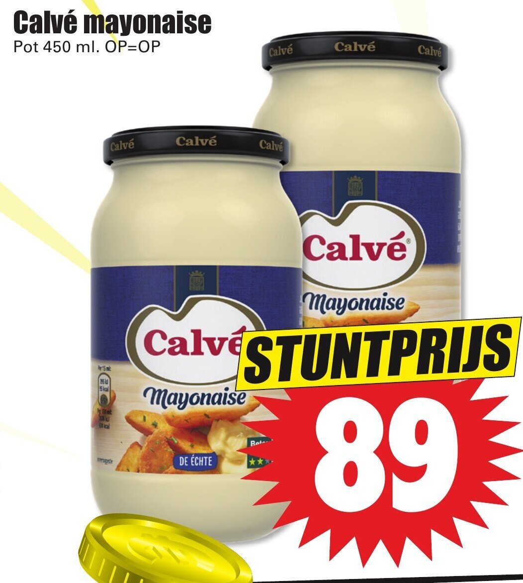 Calve mayonaise 450ml aanbieding bij Dirk