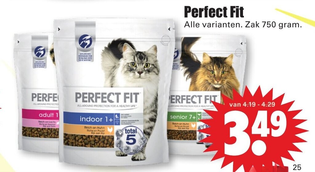 Perfect fit 750g aanbieding bij Dirk