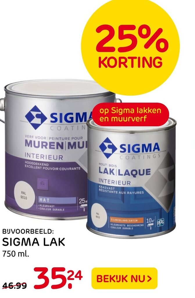 Sigma Lak 750 ml aanbieding bij Praxis