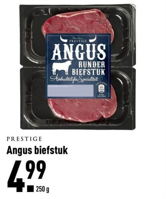 Angus biefstuk 250g aanbieding bij ALDI