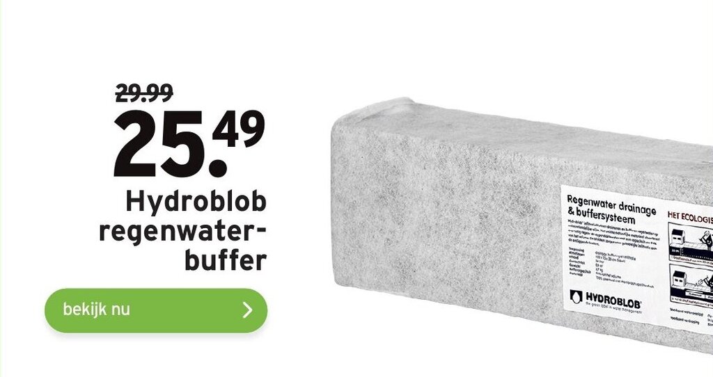 Hydroblob regenwater-buffer aanbieding bij GAMMA
