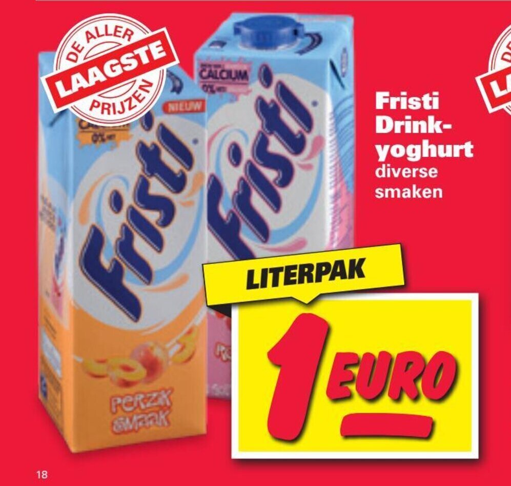 Fristi Drinkyoghurt aanbieding bij Nettorama