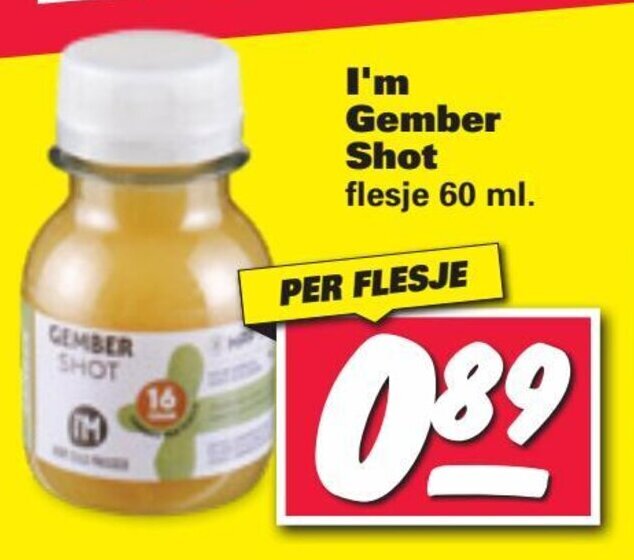 I'm Gember Shot 60ml aanbieding bij Nettorama