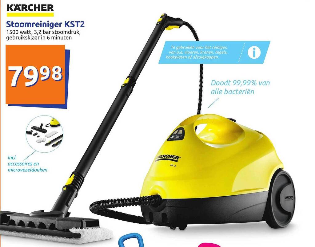 Kärcher Stoomreiniger KST2 aanbieding bij Action