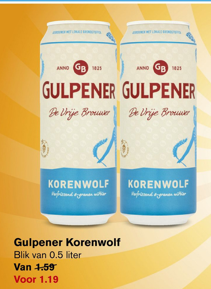 Gulpener Korenwolf aanbieding bij Hoogvliet