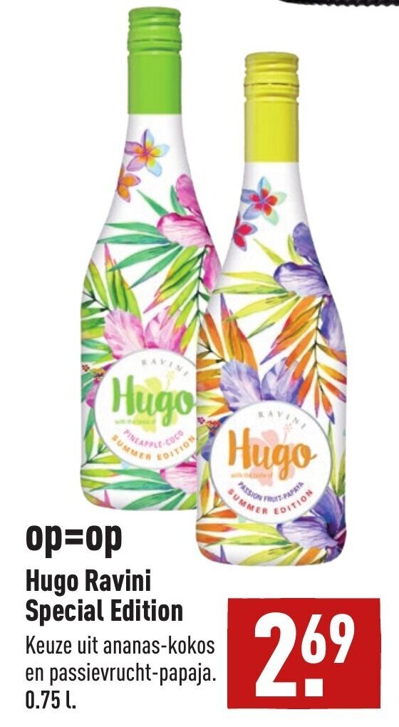 Hugo ravini special edition aanbieding bij ALDI