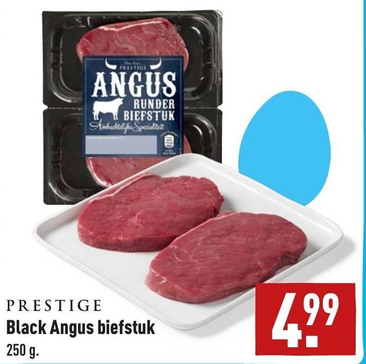 Black Angus biefstuk 250g aanbieding bij ALDI