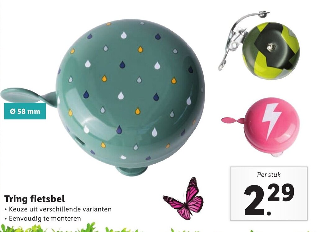 Tring fietsbel aanbieding bij Lidl
