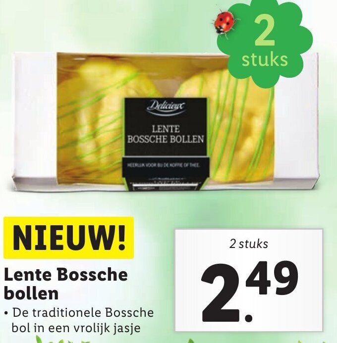Lente bossche bollen 2 stuks aanbieding bij Lidl