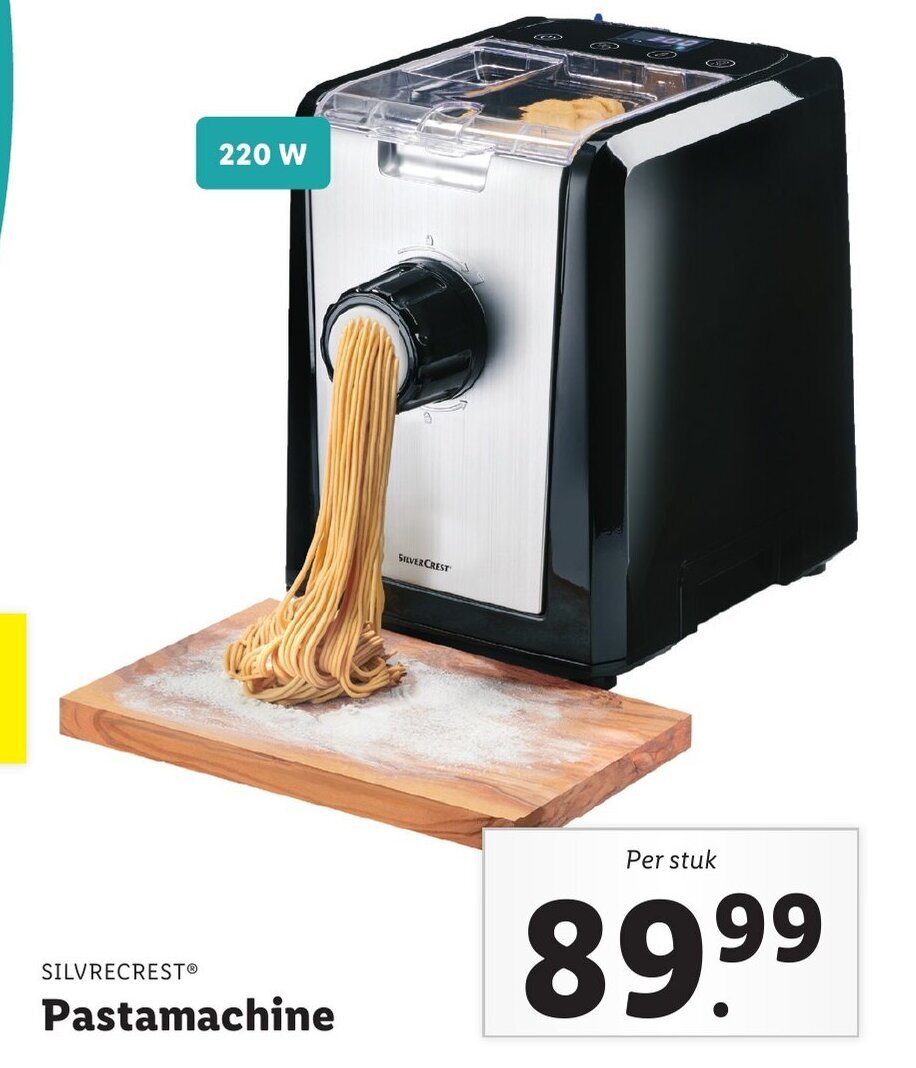 Pastamachine aanbieding bij Lidl