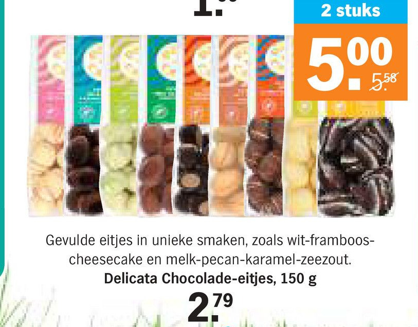 Delicata Chocolade-eitjes aanbieding bij Albert Heijn
