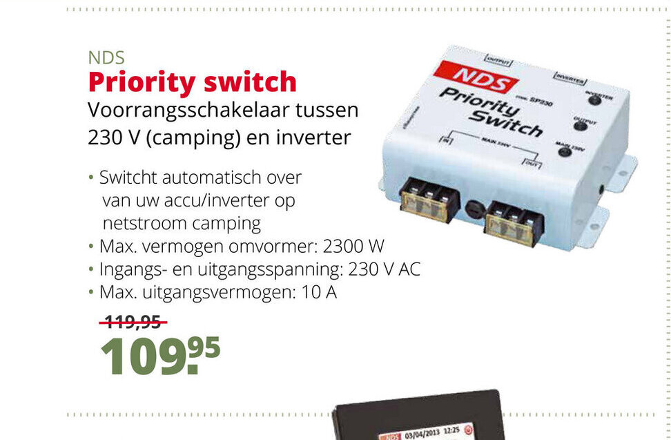 NDS Priority switch aanbieding bij Teun