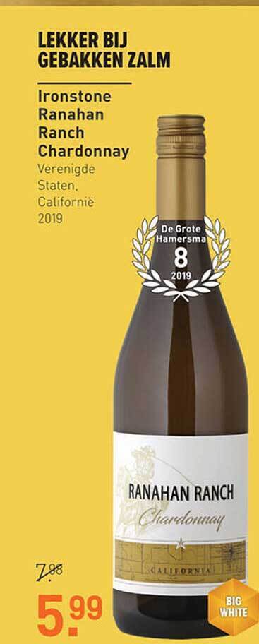 Ironstone Ranahan Ranch Chardonnay aanbieding bij Gall & Gall
