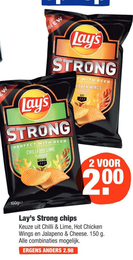 Lay's strong chips aanbieding bij ALDI
