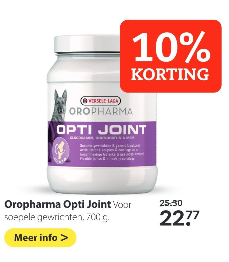 Oropharma Opti Joint aanbieding bij Boerenbond