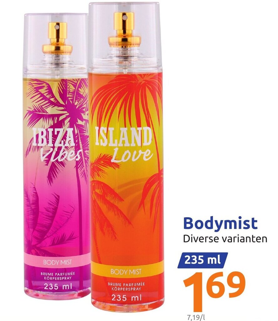 Bodymist 235ml aanbieding bij Action