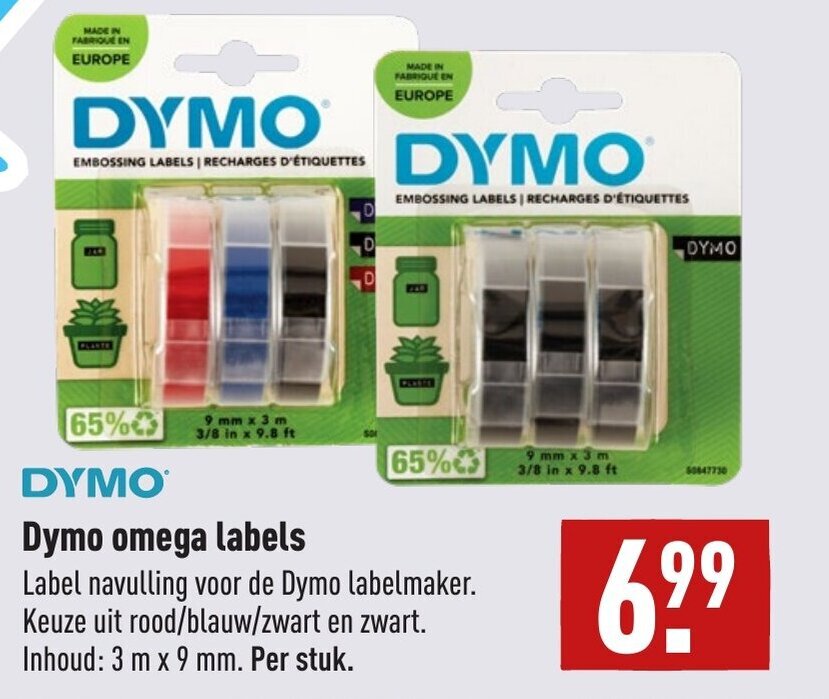 Dymo omega labels aanbieding bij ALDI