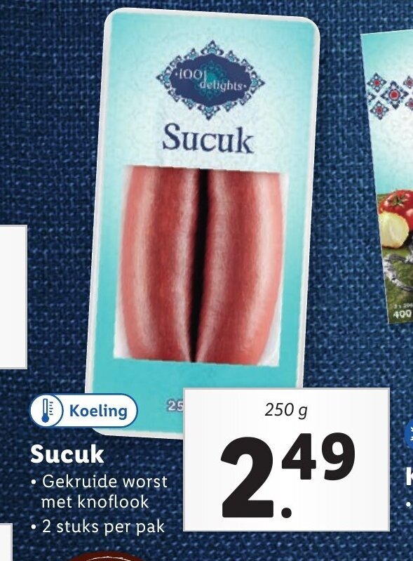 Sucuk 250g aanbieding bij Lidl