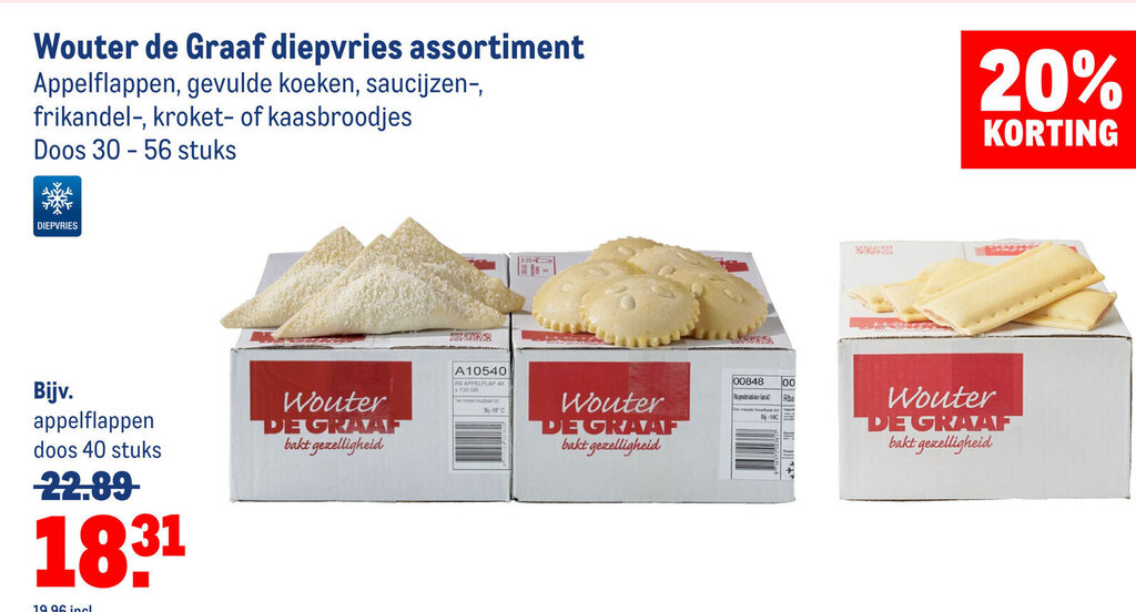 Wouter de Graaf diepvries assortiment aanbieding bij Makro